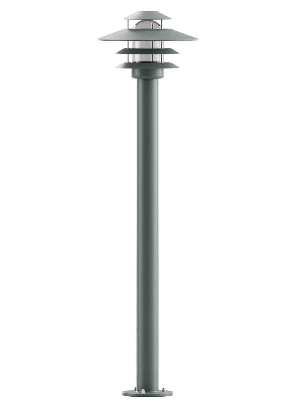 Stalp de iluminat modern pentru gradina echipat, 1.2ml, E27, IP65 ...